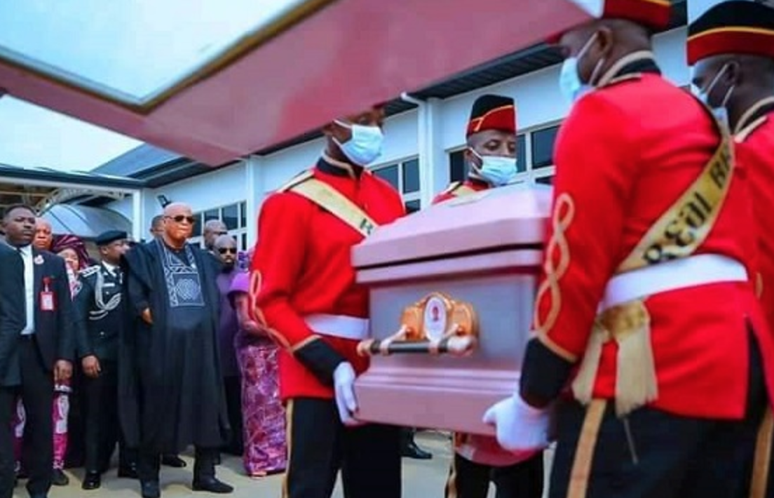 The remains of the late First Lady of Akwa Ibom State, Pastor Patience ...