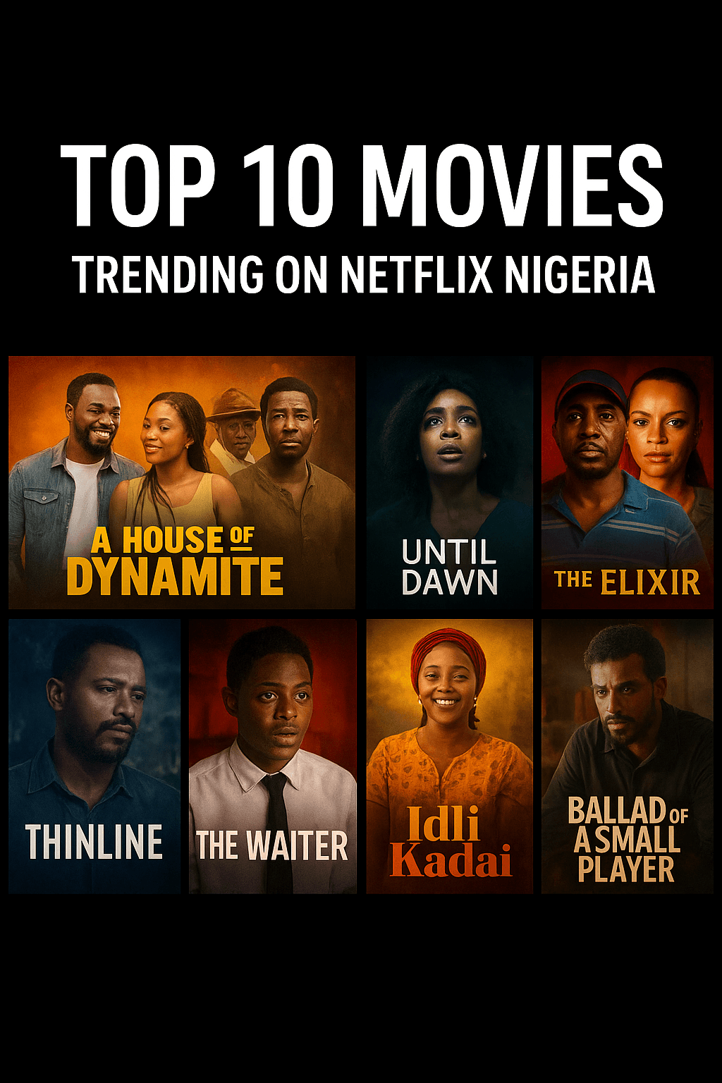 Top 10 Movies Trending on Netflix Nigeria Right Now